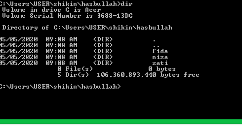 Solved Question 1 By using the Ms-Dos: List all the | Chegg.com
