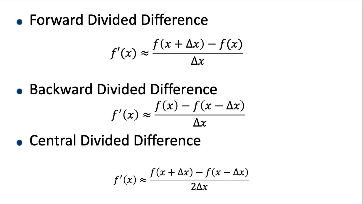 Solved . Forward Divided Difference f(x + Ax) – f(x) f'(x) = | Chegg.com