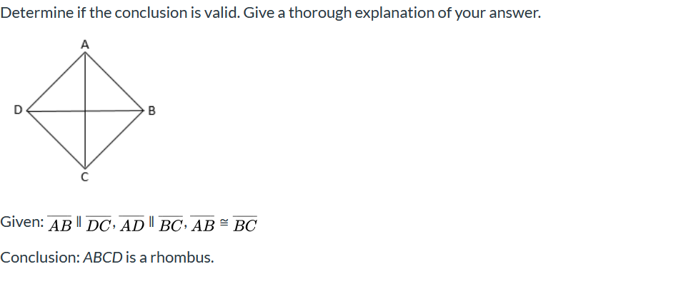 Solved Determine if the conclusion is valid. Give a | Chegg.com