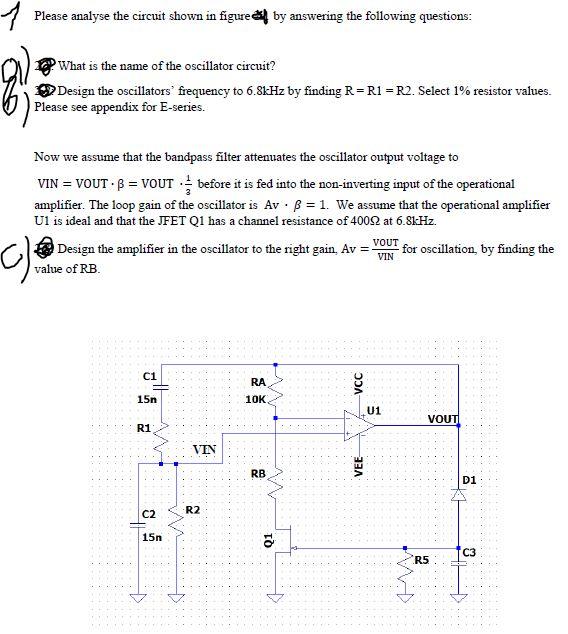 Please analyse the circuit shown in figured by | Chegg.com