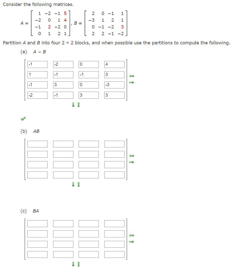 Solved Help explain and work out how to use four 2 x 2 | Chegg.com