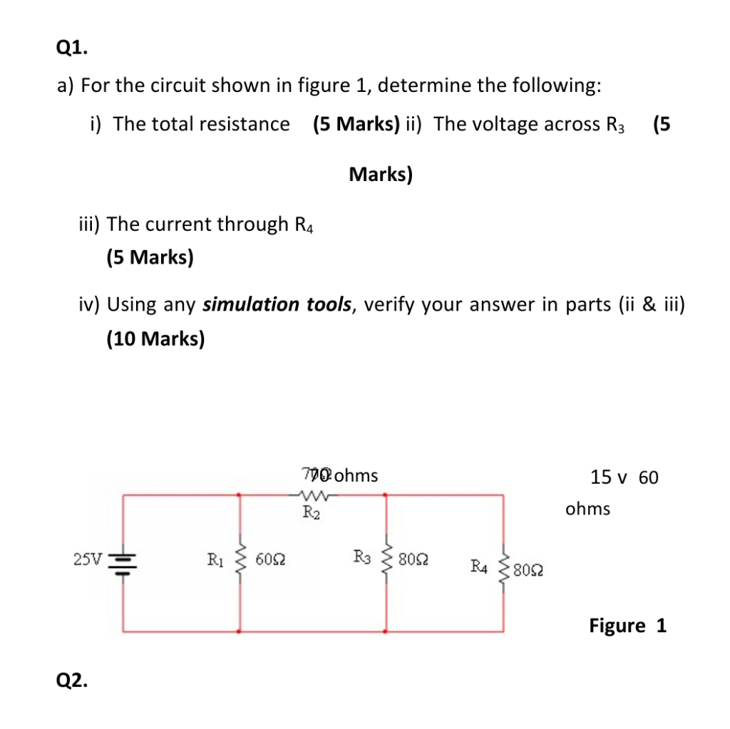 Solved a) For the circuit shown in figure 1, determine the | Chegg.com