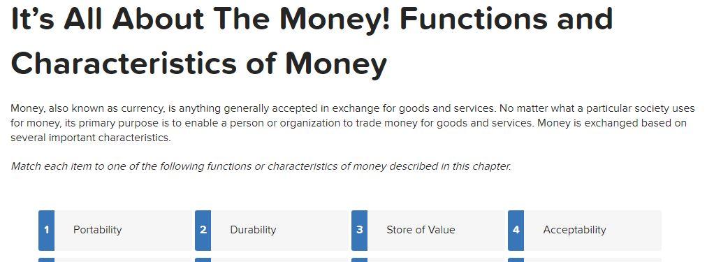Solved It’s All About The Money! Functions and | Chegg.com