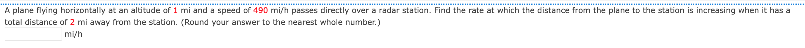 Solved total distance of 2mi away from the station. (Round | Chegg.com