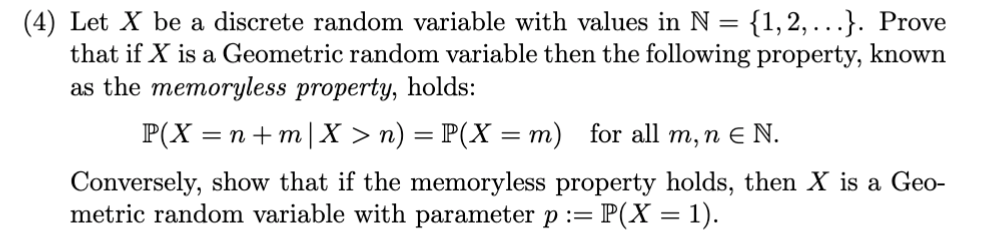 Solved Let X be a discrete random variable with values in | Chegg.com