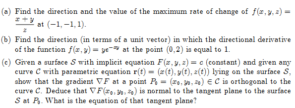 Solved (a) Find the direction and the value of the maximum | Chegg.com