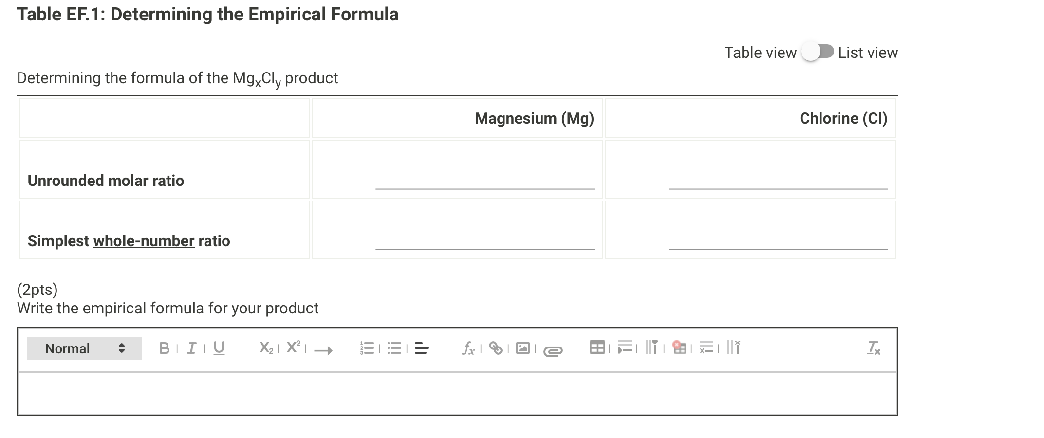 Solved (14pts) Calculations Complete the following | Chegg.com