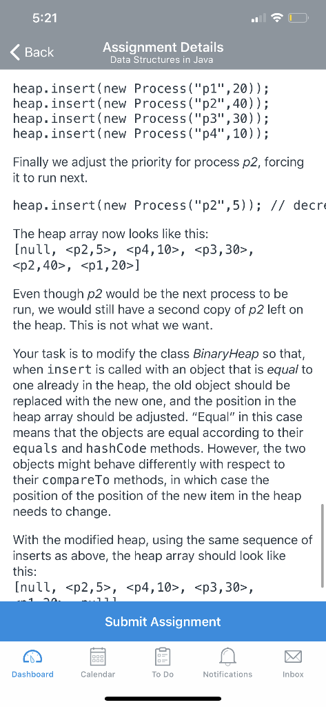 Solved 5:21 Back Assignment Details Data Structures in Java | Chegg.com