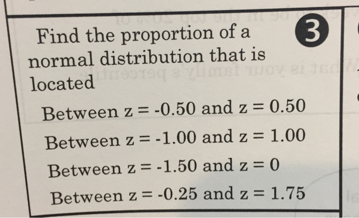 Solved Find the proportion of a normal distribution that is | Chegg.com