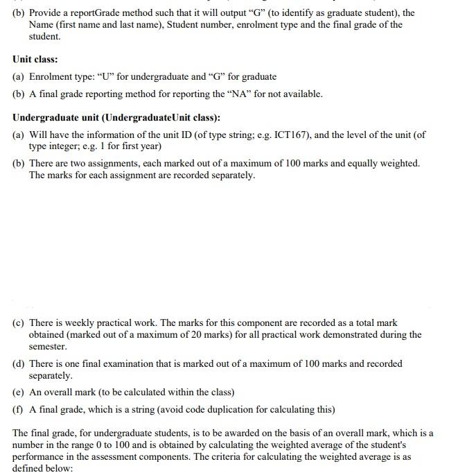 Solved Question First, you need to design, code in Java, | Chegg.com