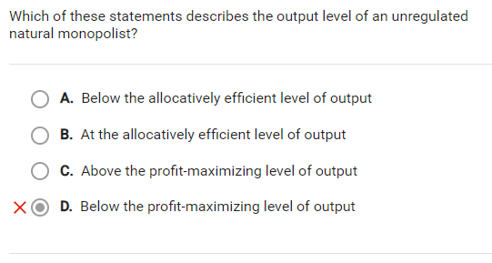 Solved Which of these statements describes the output level | Chegg.com