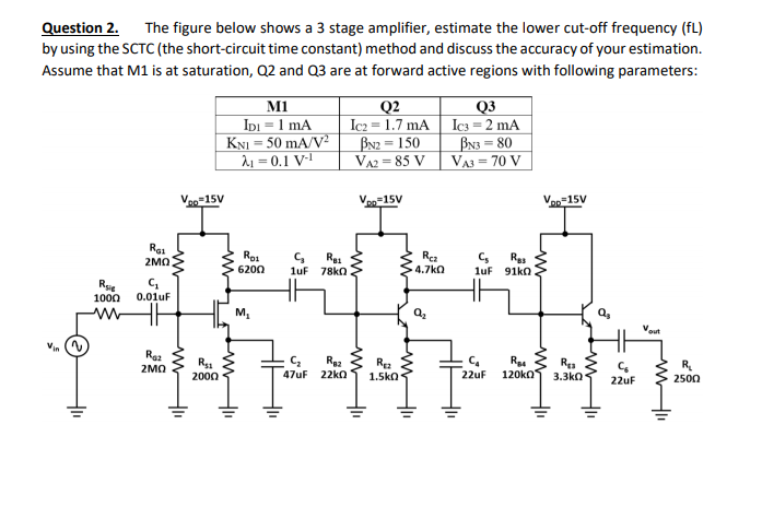 Question 2. by using the SCTC (the short-circuit time | Chegg.com