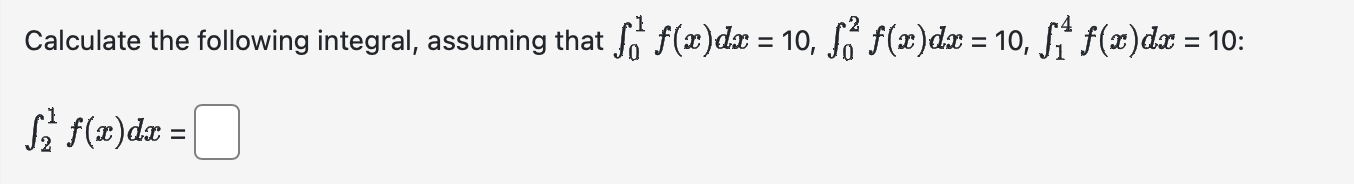 Solved Calculate the following integral, assuming that | Chegg.com