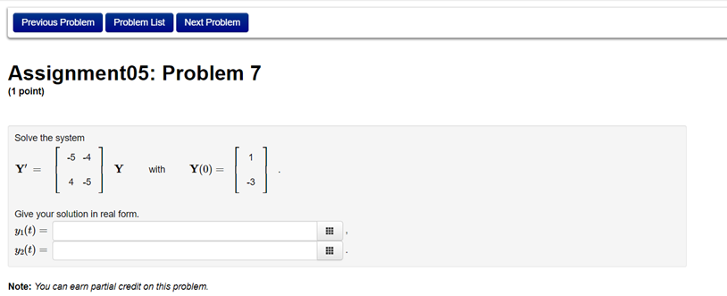 Solved Previous Problem Problem List Next Problem | Chegg.com