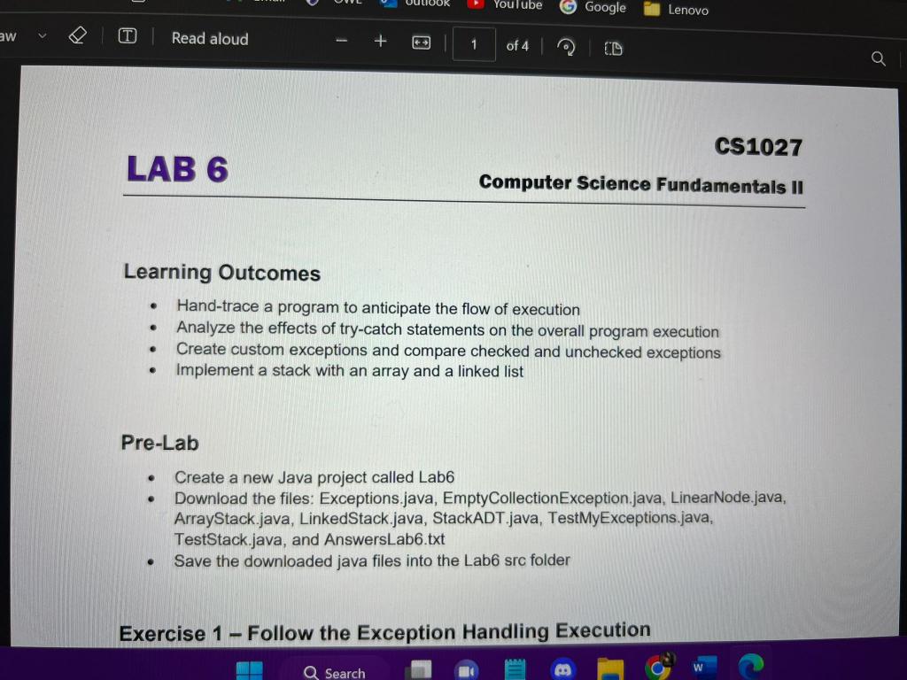 Solved Learning Outcomes - Hand-trace a program to | Chegg.com