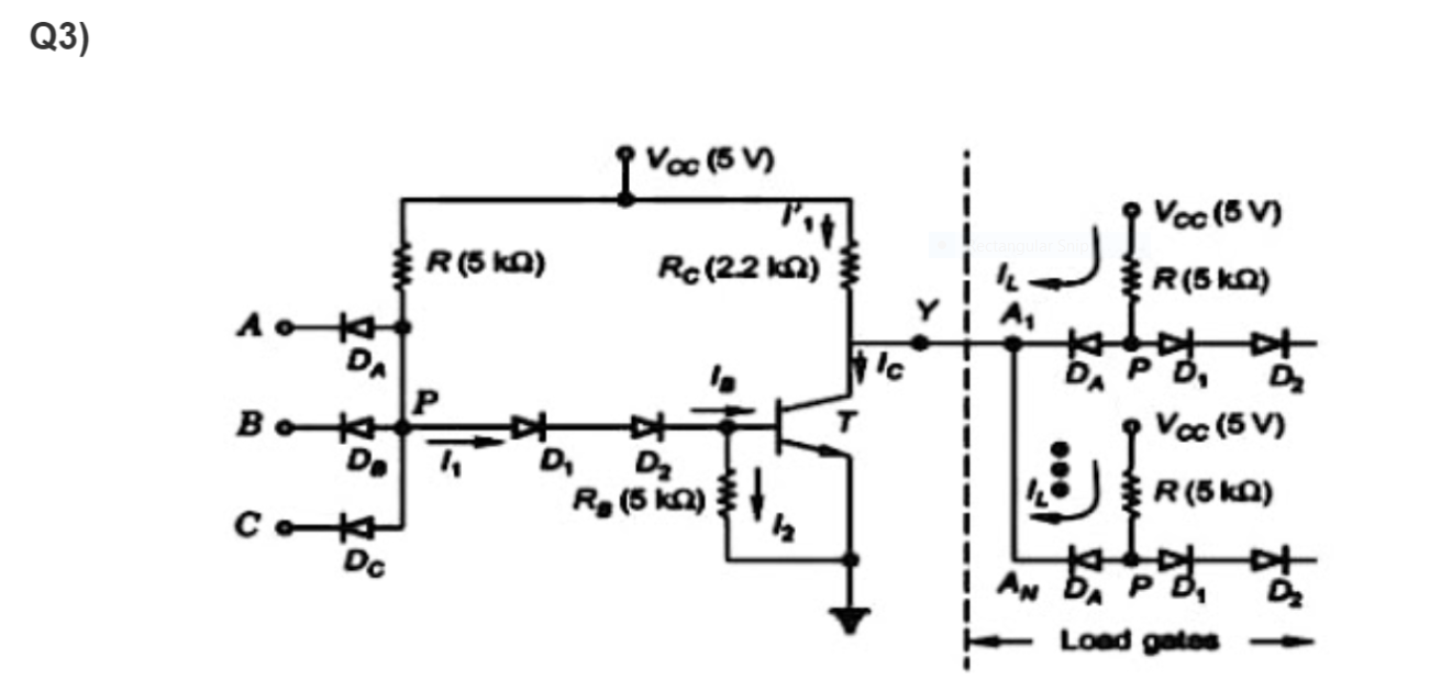 Solved [Assume for saturation mode VBE = 0.8 V and VCE = 0.1 | Chegg.com