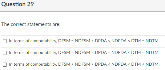 Solved Question 29 The correct statements are: In terms of | Chegg.com