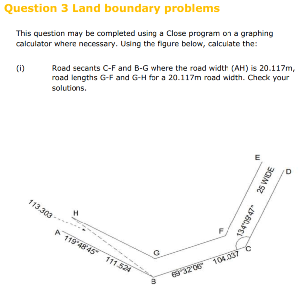 Solved Question 3 Land boundary problems This question may | Chegg.com