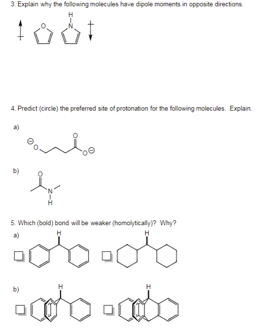 Solved 4. Predict (circle) the preferred site of protonation | Chegg.com