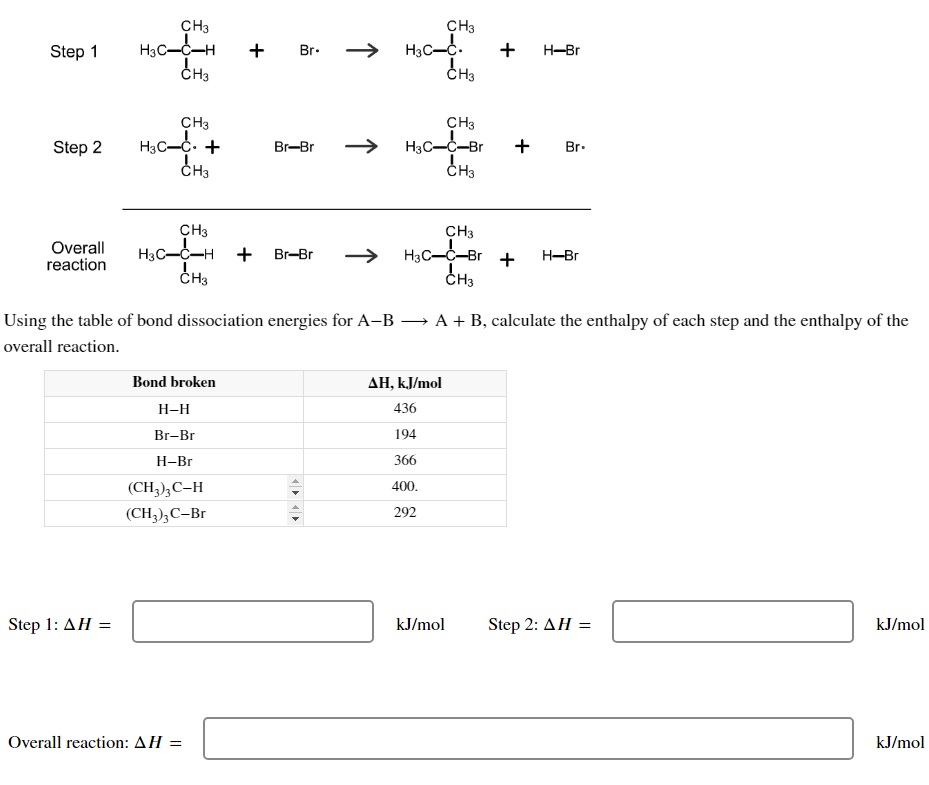 Solved Step 1 Step 2 Overall reaction +Br−Br Using the | Chegg.com Solved Step 1 Step 2 Overall reaction +Br−Br Using the | Chegg.com