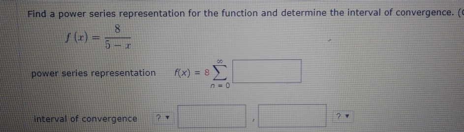 Solved Find a power series representation for the function. | Chegg.com