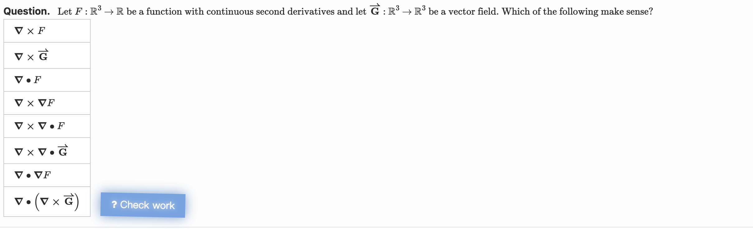Solved Question. Let F:R3→R be a function with continuous | Chegg.com