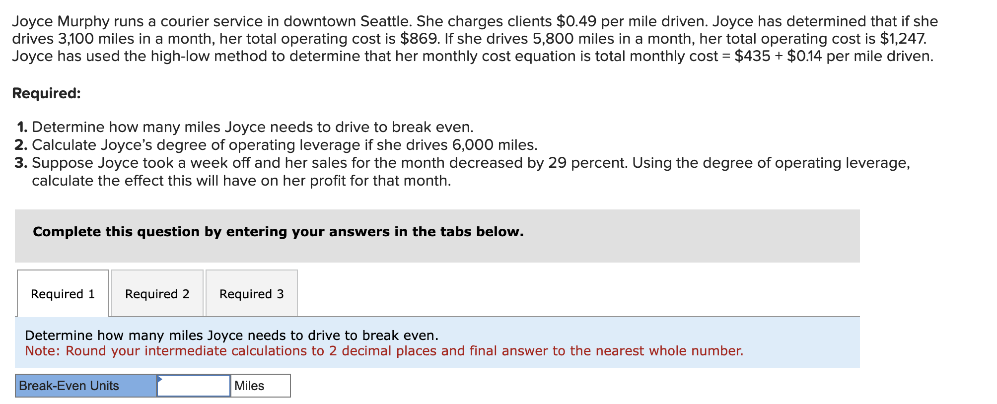 Solved Joyce Murphy runs a courier service in downtown | Chegg.com