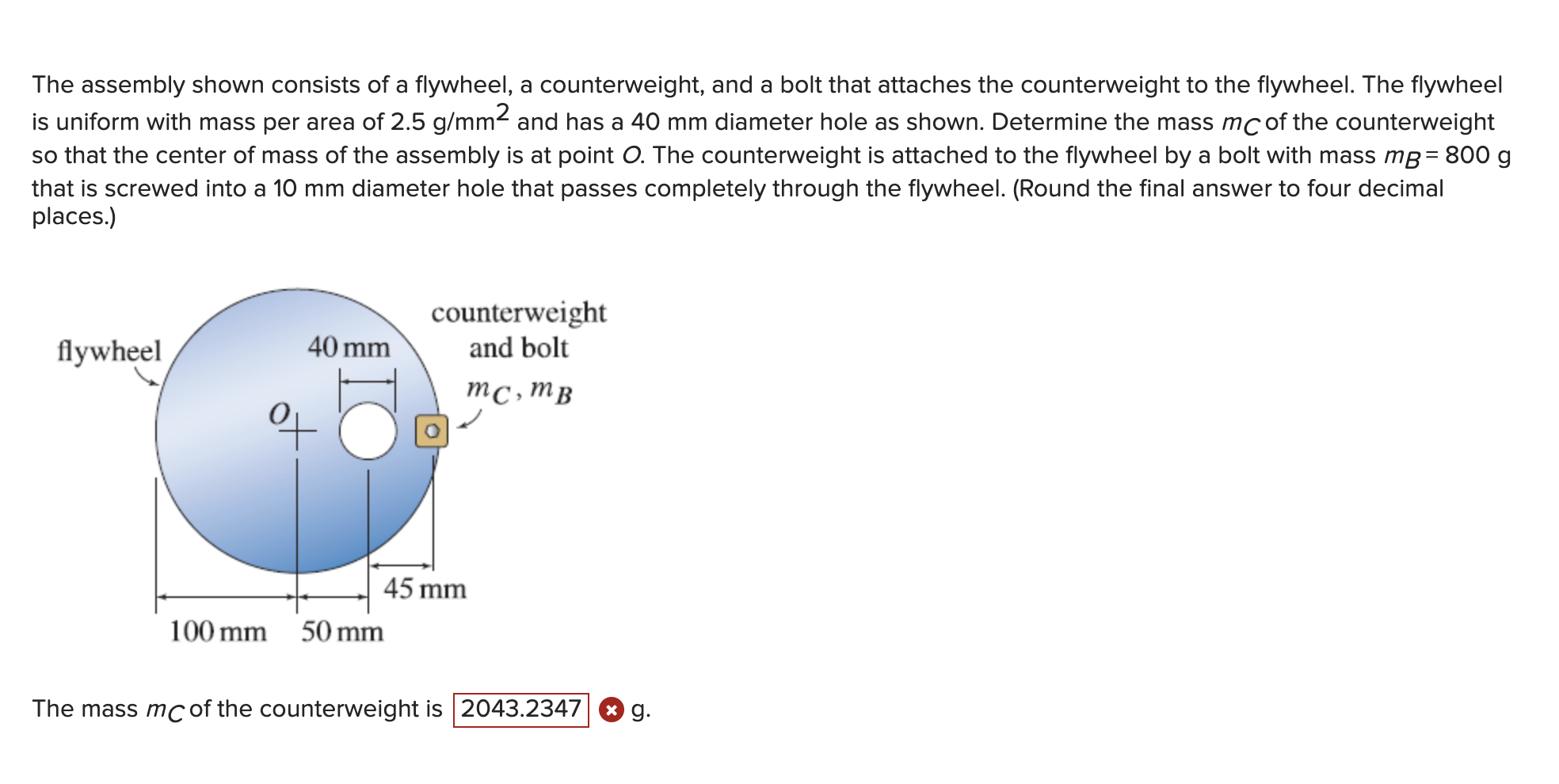 Solved The assembly shown consists of a flywheel, a | Chegg.com