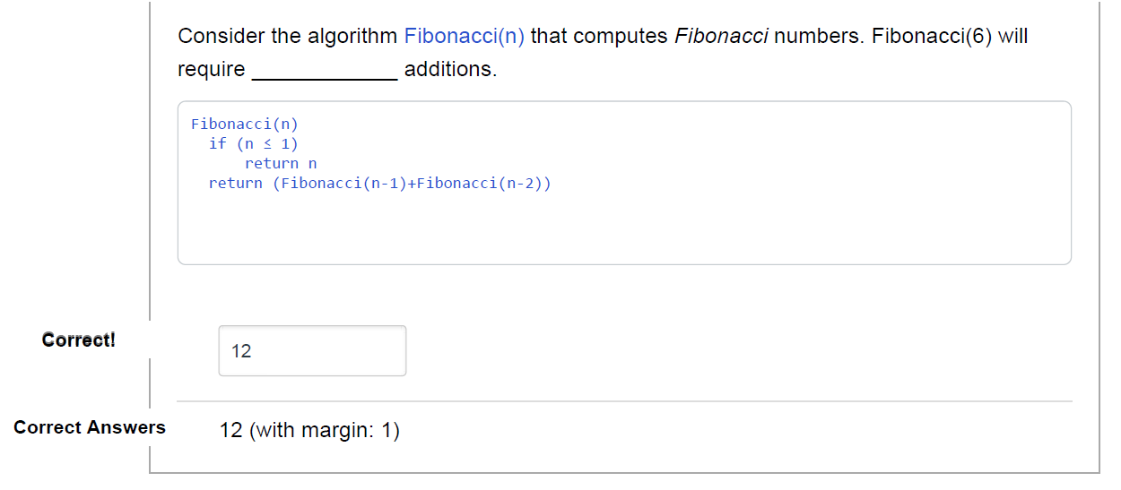 Solved Consider the algorithm Fibonacci(n) that computes | Chegg.com