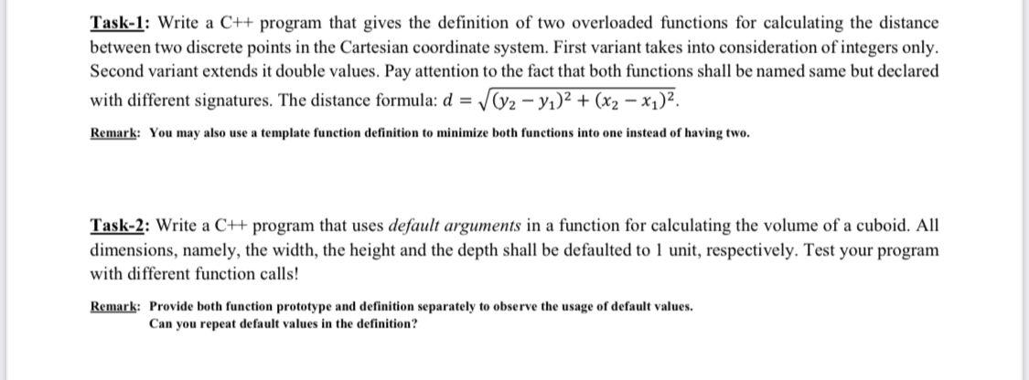 Solved Task-1: Write a C++ program that gives the definition | Chegg.com