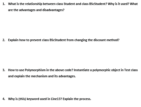 Solved 1 public class Student { int stdID; 3 String name: | Chegg.com