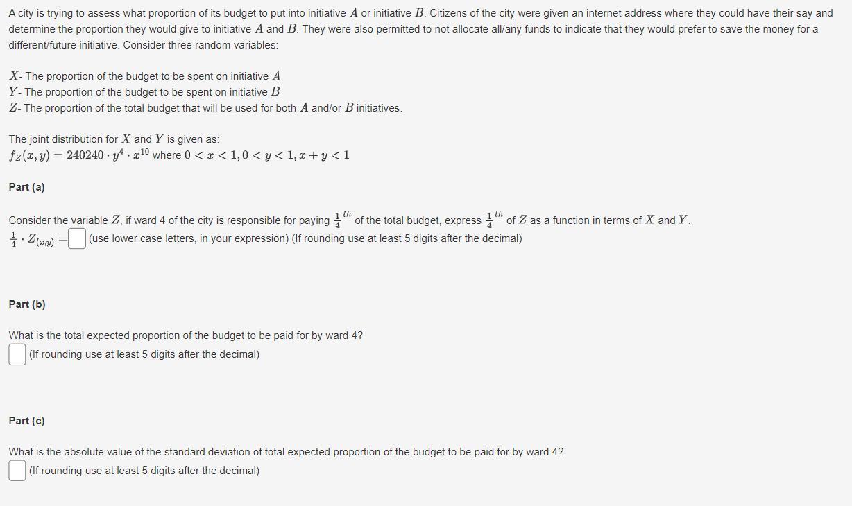Solved A city is trying to assess what proportion of its | Chegg.com