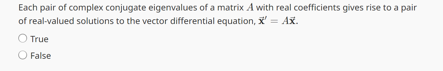 Solved Each pair of complex conjugate eigenvalues of a | Chegg.com