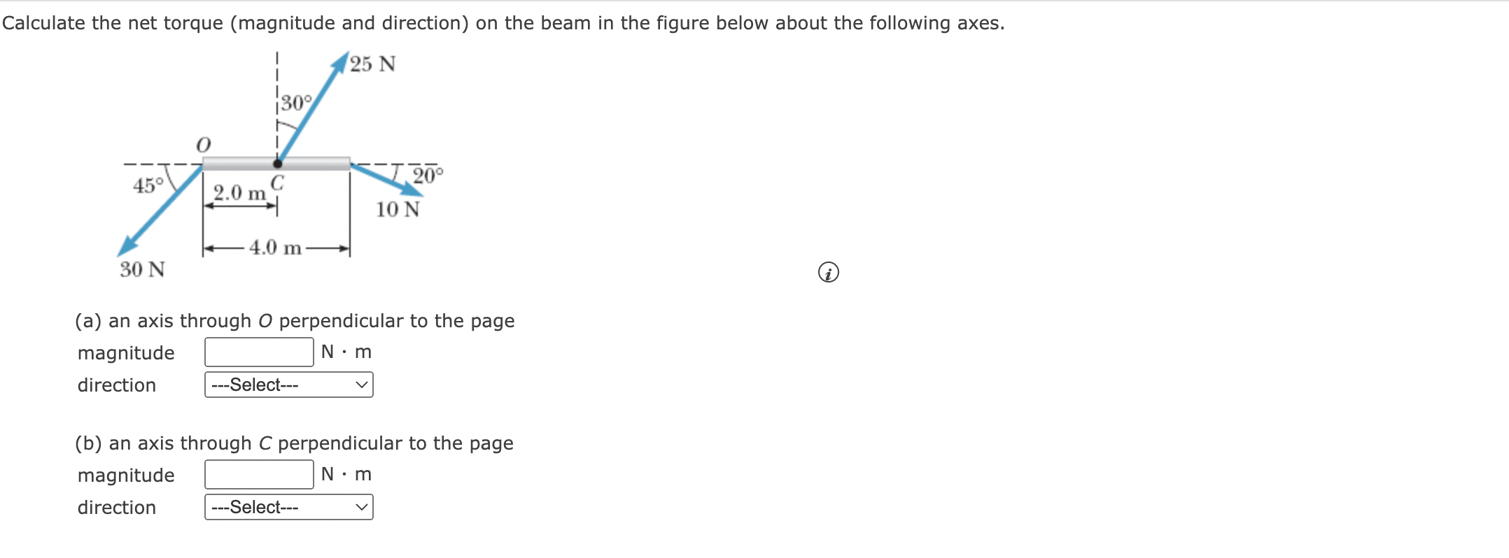 Solved (a) an axis through O perpendicular to the page | Chegg.com