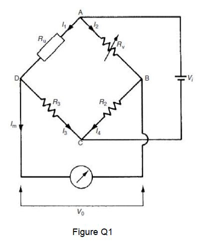 Solved A null-type bridge with DC excitation, commonly known | Chegg.com