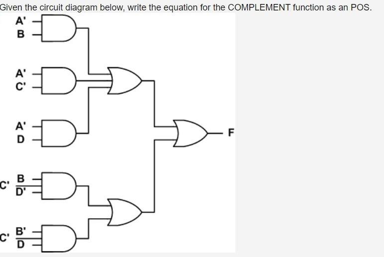 Solved Given the circuit diagram below, write the equation | Chegg.com