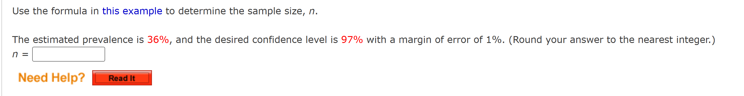 Solved Use the formula in this example to determine the | Chegg.com