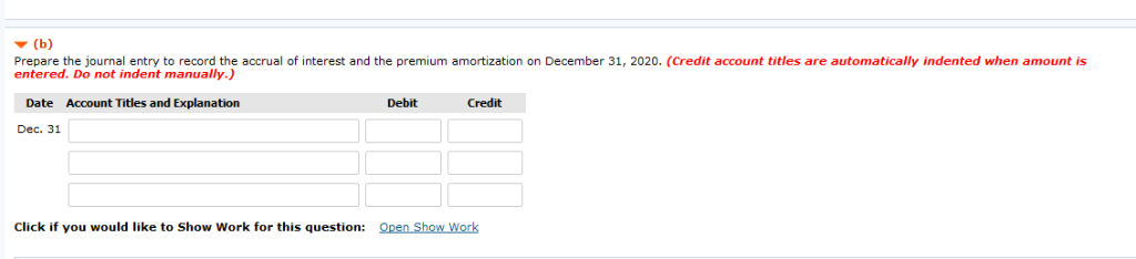 Solved Exercise 10-20 a-d (Video) (Part Level Submission) | Chegg.com