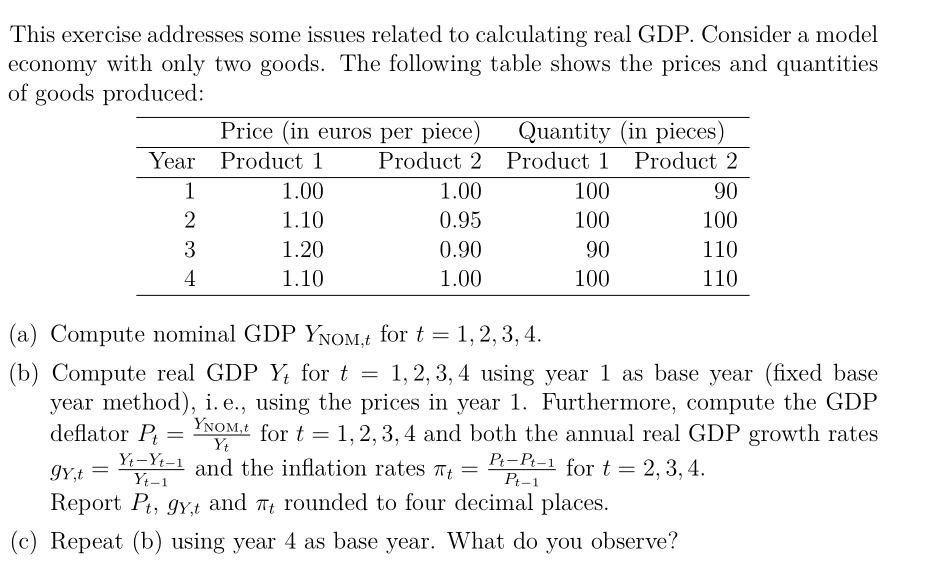 Solved This exercise addresses some issues related to | Chegg.com