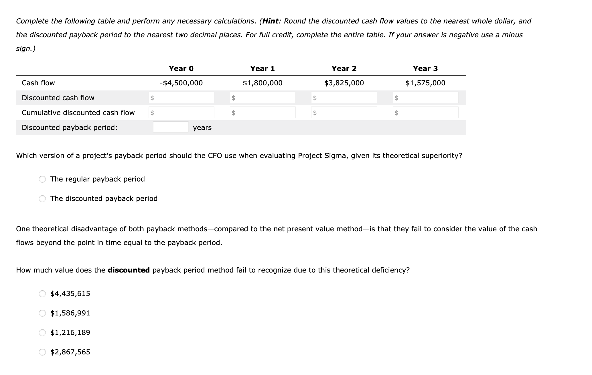 Solved 6. The payback period The payback method helps firms | Chegg.com