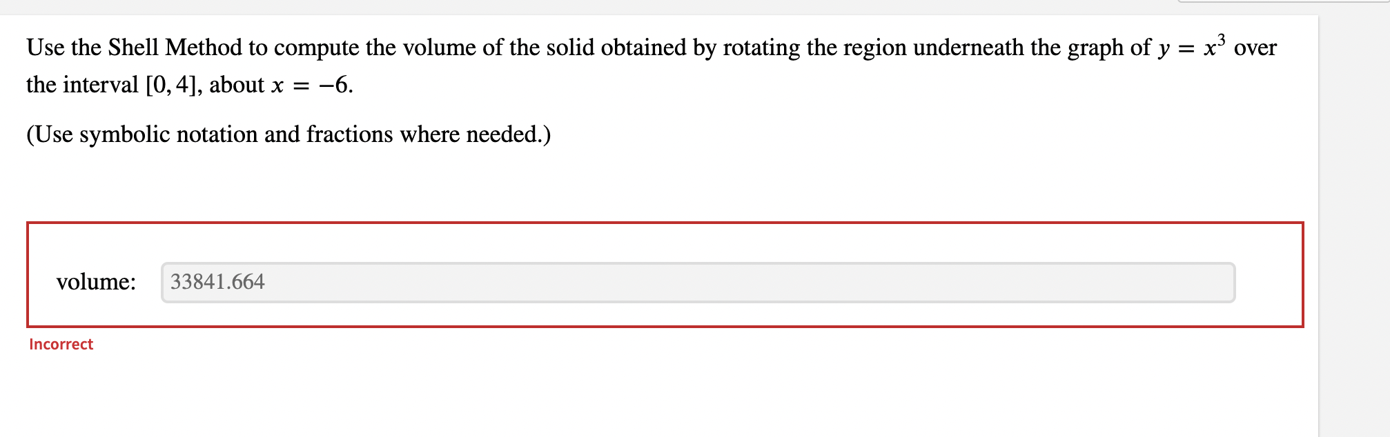 Solved Use the Shell Method to compute the volume of the | Chegg.com