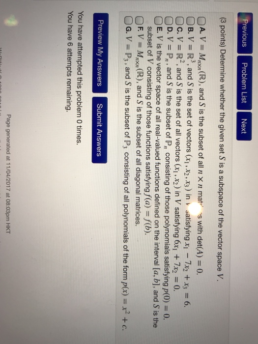 Solved Revious Problem Listnext 3 Points Determine Whether 3535