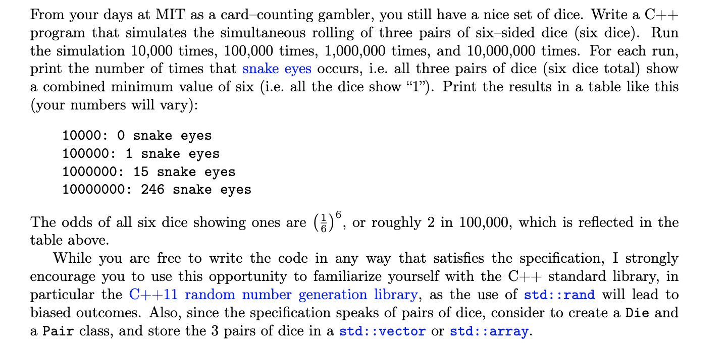 Solved From your days at MIT as a card-counting gambler, you | Chegg.com