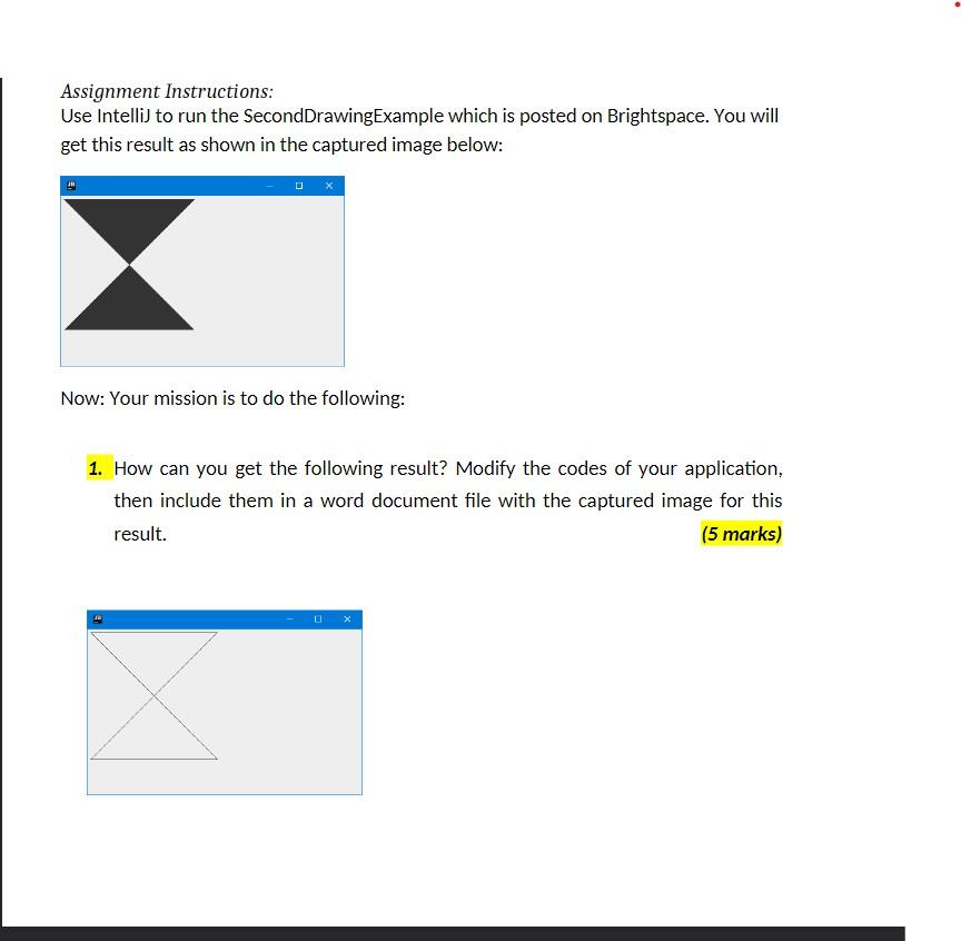 Solved Assignment Instructions: Use IntelliJ to run the | Chegg.com
