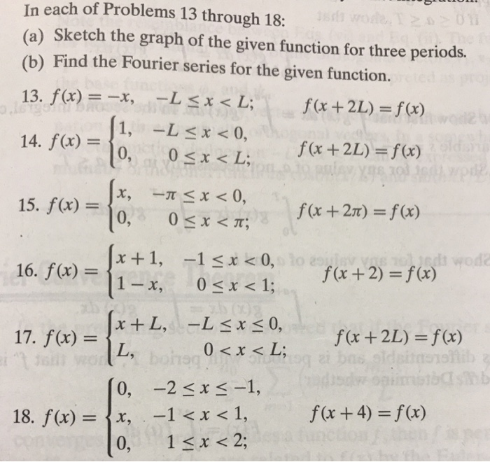 Solved In each of Problems 13 through 18: (a) Sketch the | Chegg.com