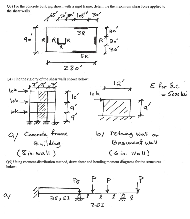 Solved Please do all visible questions! Thanks!Q3) ﻿For the | Chegg.com