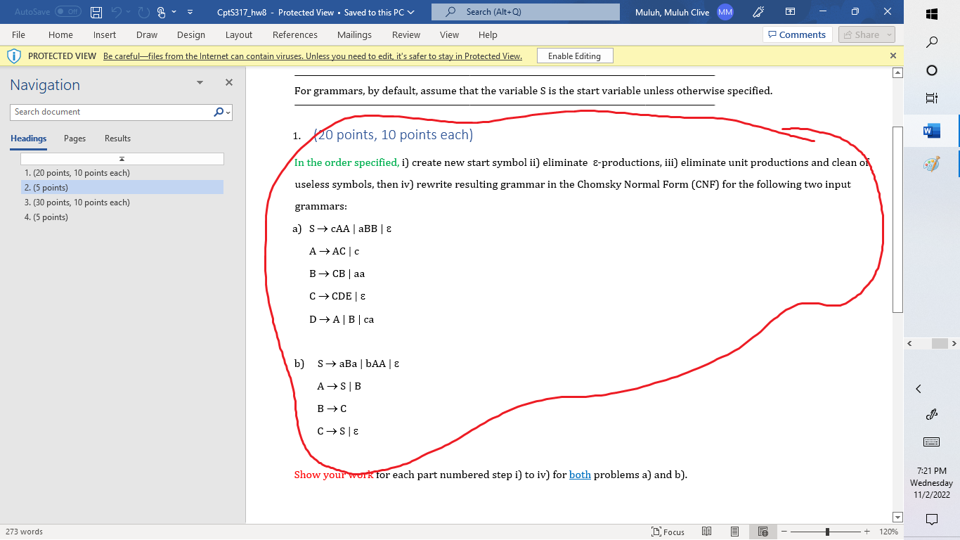 For Grammars By Default Assume That The Variable S 5495