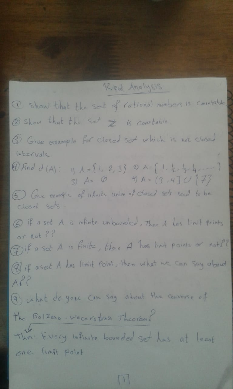 Solved Real Analysis e show that the set of rational numbers | Chegg.com