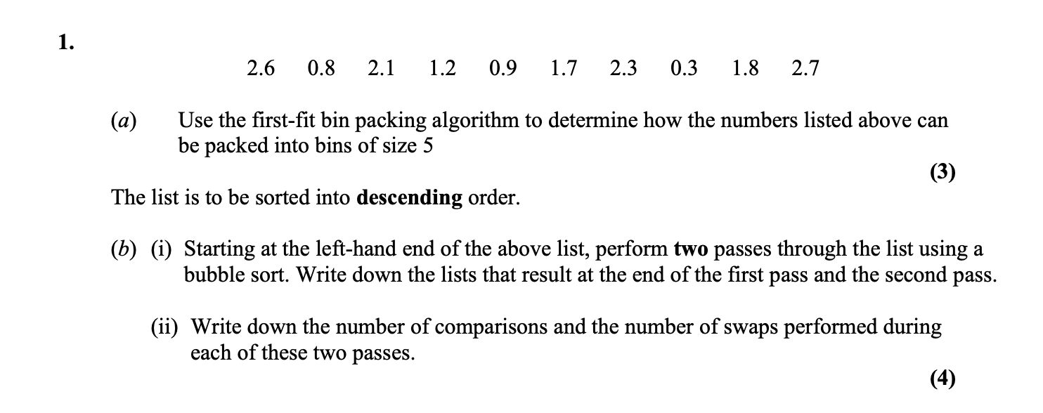 Solved THIS IS DECISION MATHS QUESTION PLEASE PLEASE!! | Chegg.com