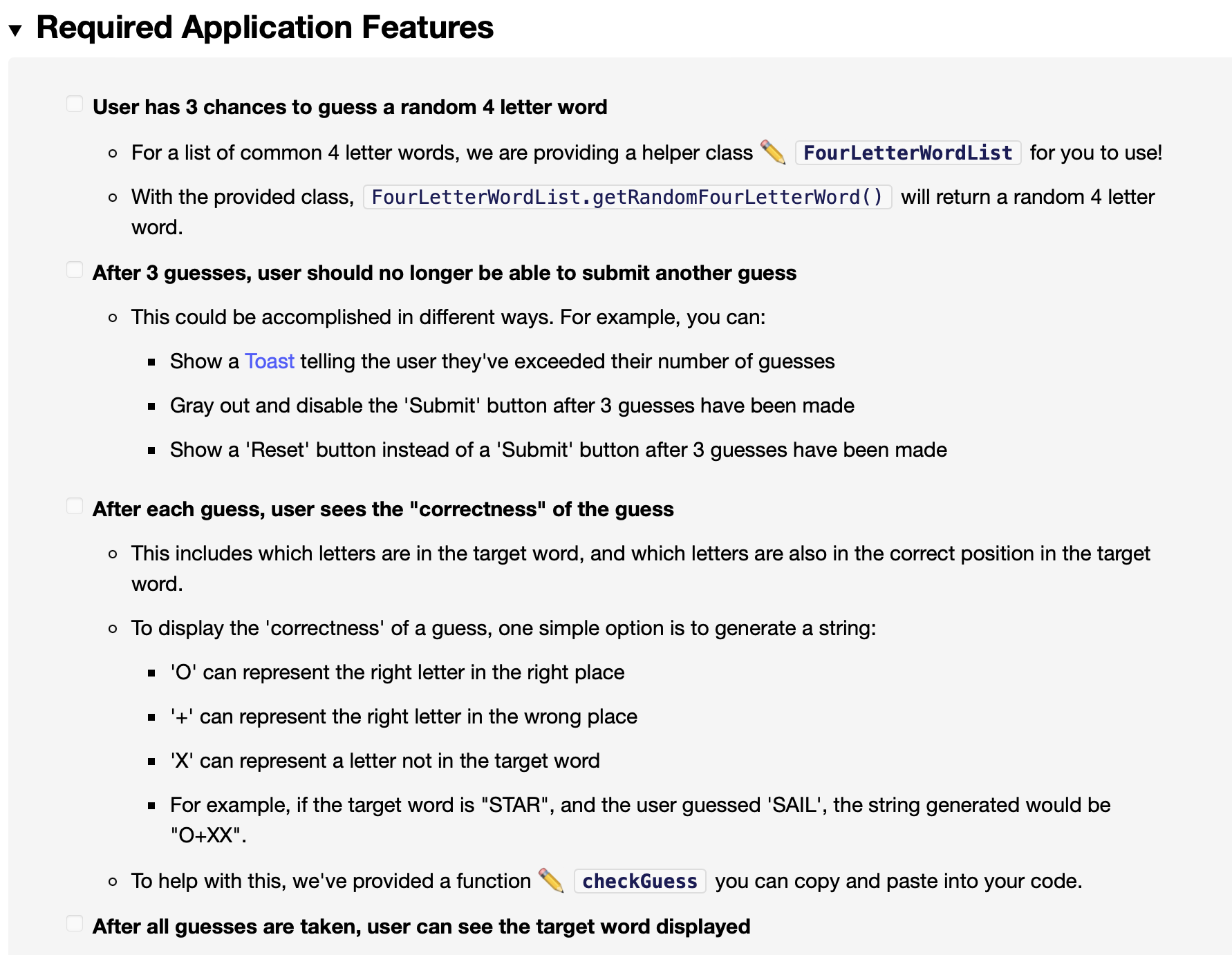 Solved A simple version of the app with all the required | Chegg.com